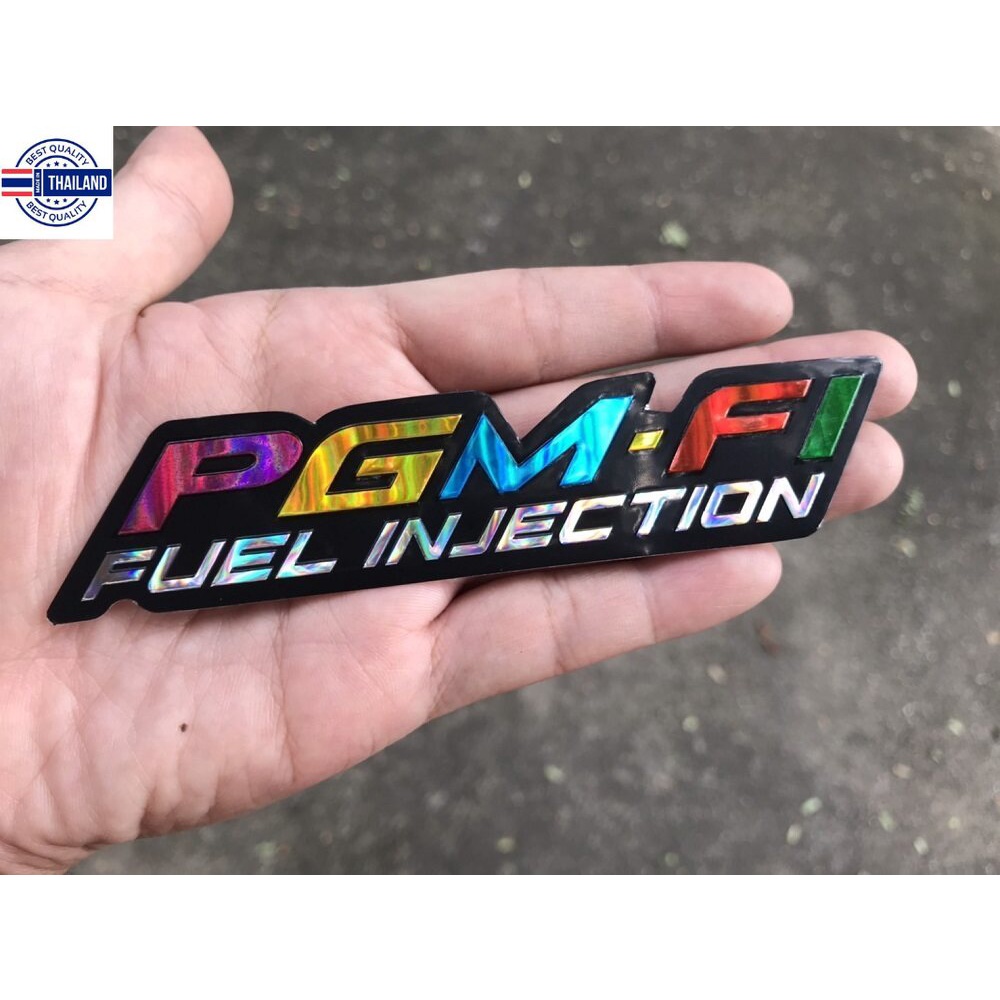 สติ๊กเกอร์ Pgm Fi Fuel Injection สติกเกอร์ 2ชิ้น PGM-FI Honda แต่งรถ ...