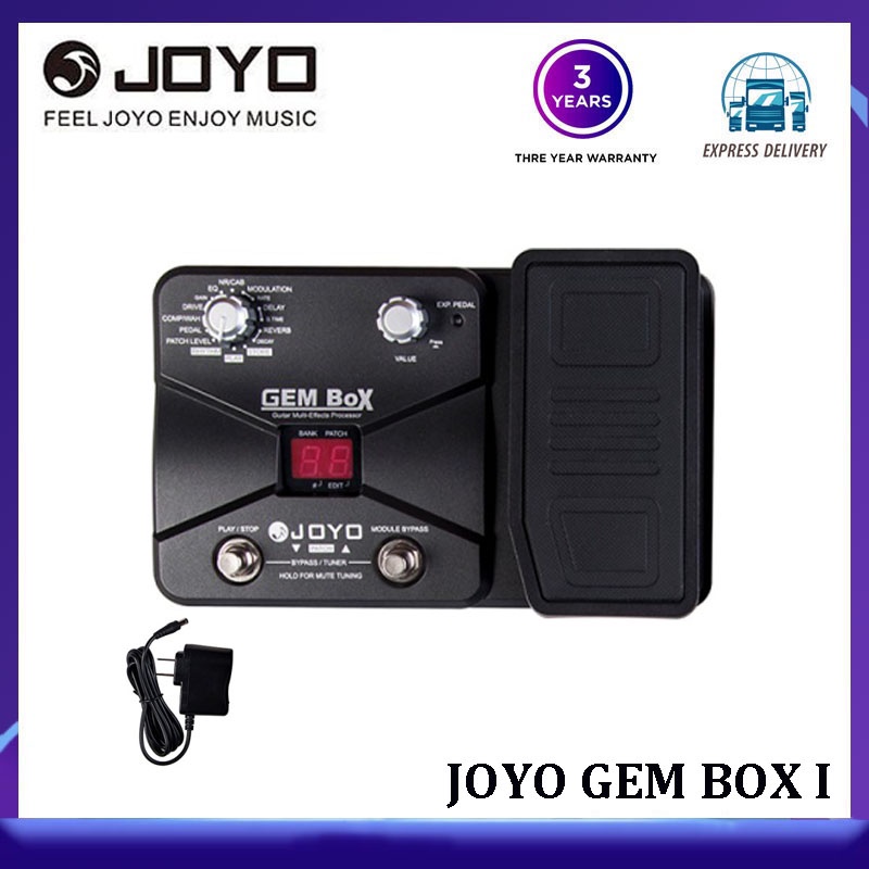 Joyo GEM BOX I แป้นเหยียบเอฟเฟคกีตาร์ 60 เอฟเฟค อุปกรณ์เสริม สําหรับ ...