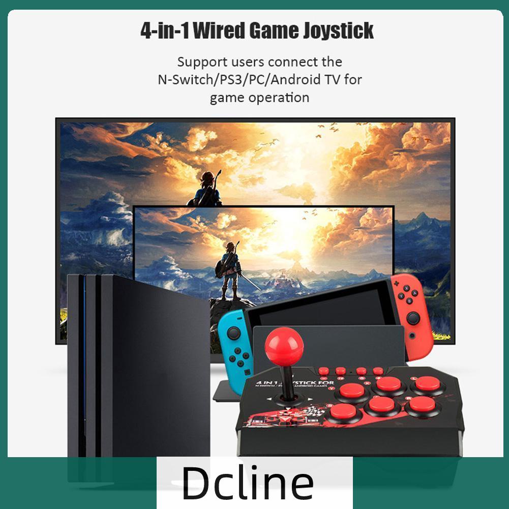 [Dcline.th] 4-in-1 จอยสติ๊กควบคุมเกมอาร์เคด แบบใช้สาย USB | Shopee Thailand
