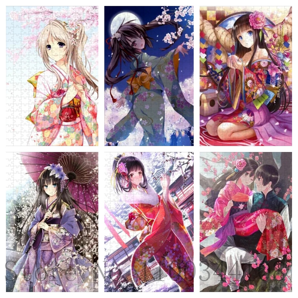 300/500/1000 Pieces Puzzles Genshin Impact Jigsaw Puzzles Cartoon Anime ...