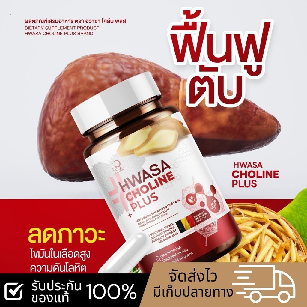 HWASA Choline Plus (บำรุงตับ) 18 g คอลลาเจนสำหรับบำรุงตับ ของแท้จาก ...