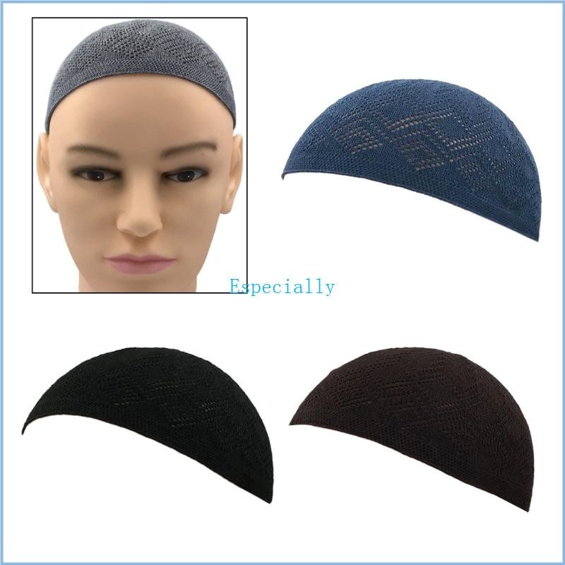 Esp Beanie หมวกตุรกีมุสลิมผู้ชายอิสลาม Skull หมวกสวดมนต์ซาอุดีอาระเบีย ...