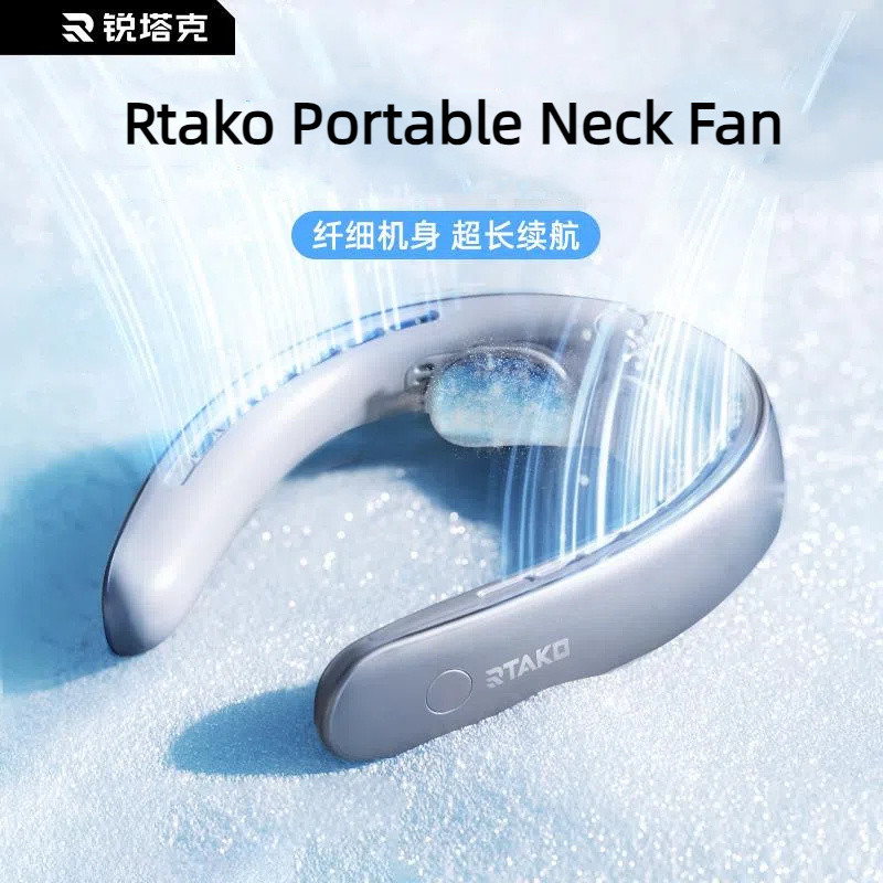 Rtako แขวนคอพัดลมขนาดเล็ก Rtako แบบพกพาแบบพกพาพัดลมขนาดเล็กมินิขนาดเล็กห้าใบลมใหญ่นักเรียนสไตล์ ...