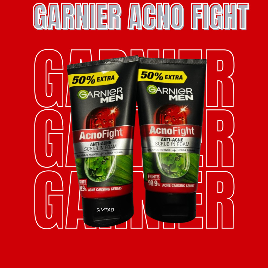 (แพ็คคู่)โฟมล้างหน้า GARNIER ACNOFIGHT 150ml การ์นิเย่โฟม หลอดใหญ่2หลอด ...
