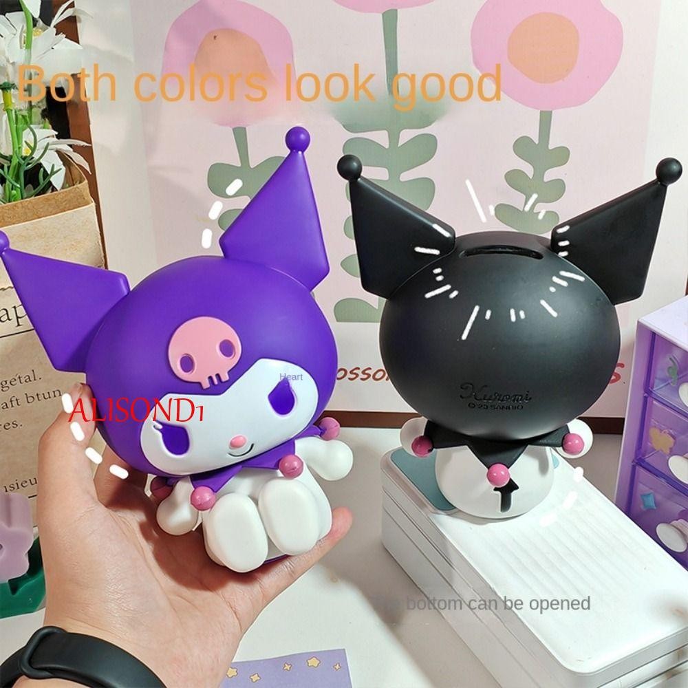 Alisond1 กระปุกออมสิน Kuromi, Anti-fall ขนาดใหญ่-ความจุ Kuromi ...