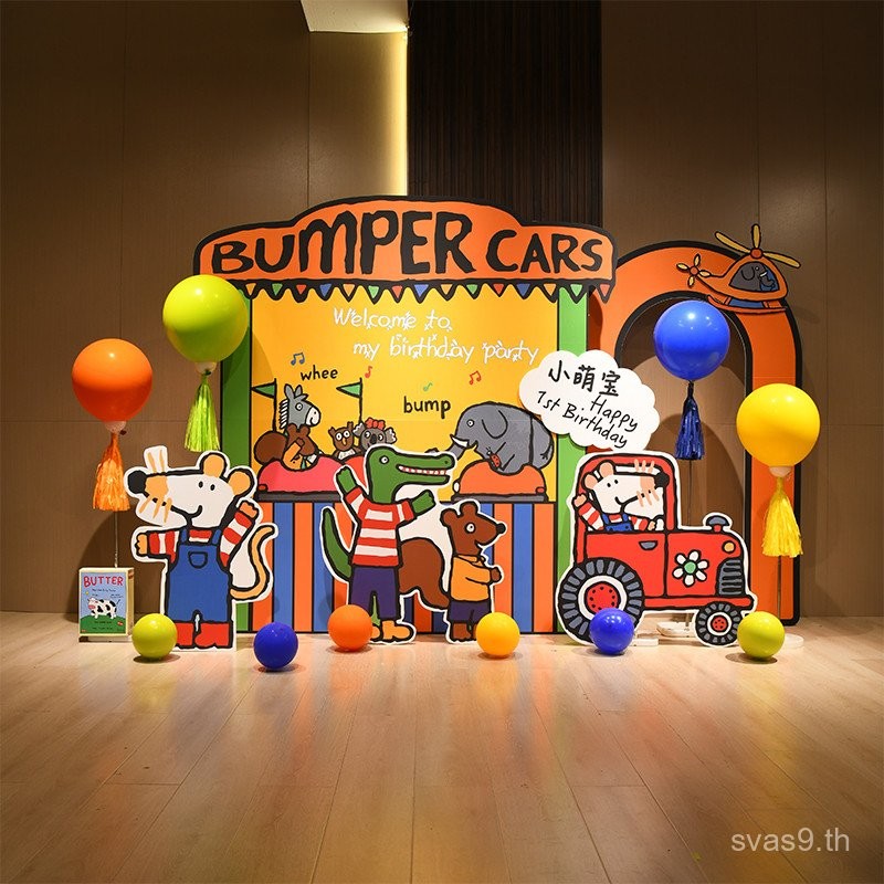 Kt Board เด็กบอลลูนตกแต่งตกแต่งเมาส์ Bobo Theme วันเกิดเด็กหนึ่งปี ...