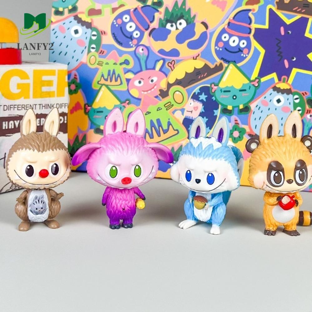 Alanfy Labubu รูปตุ๊กตา, สัตว์อะนิเมะ Labubu Action Figure, Creative ...