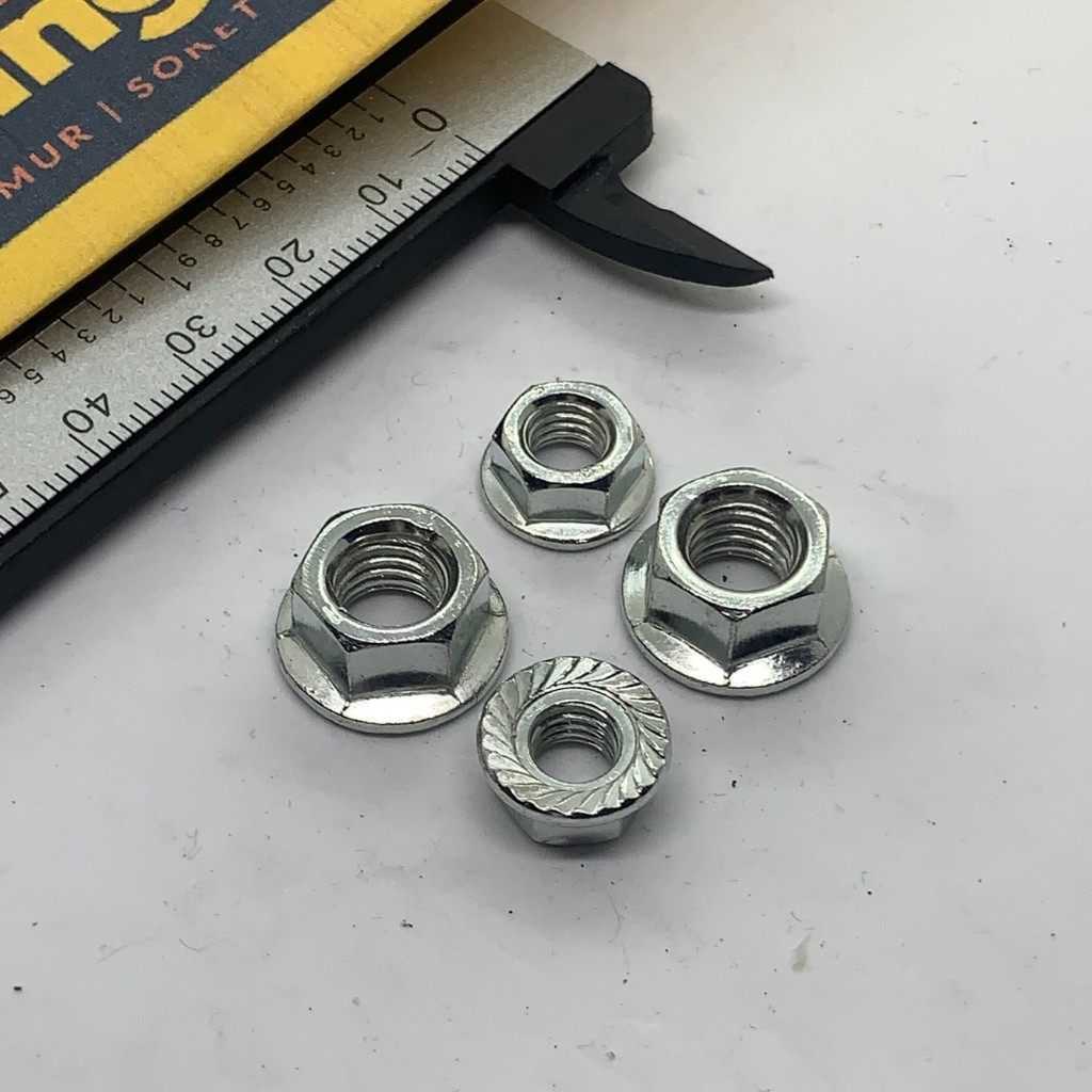 น็อต FLAANGE MUR HAT M6 BOLT 10 M8 BOLT 12 M10 BOLT 14 เหล็กเดิม ...