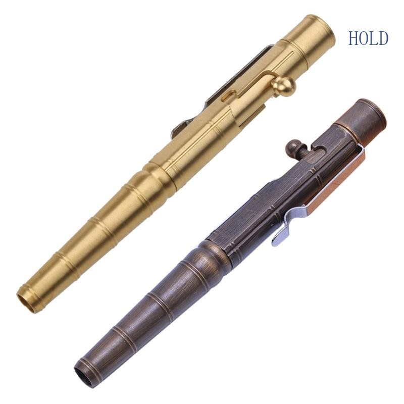 Summer Retro Bamboo Node Bolt Type Pens Metallic EDC Pens ปากกาจุด ...