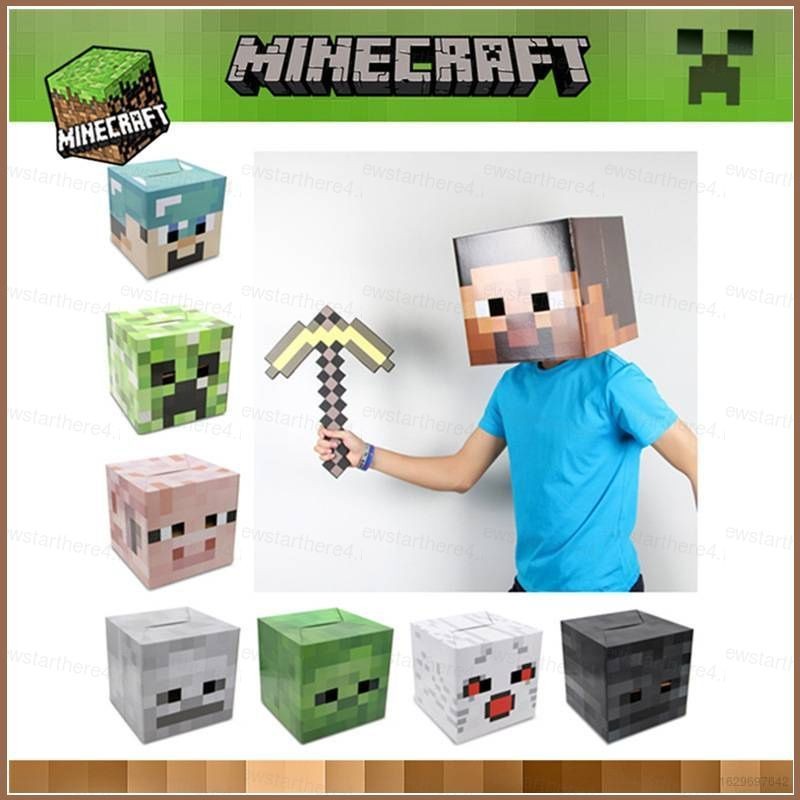 Minecraft หมวก MC Derivative รุ่น Props คอสเพลย์ Custume Steve Creeper ...