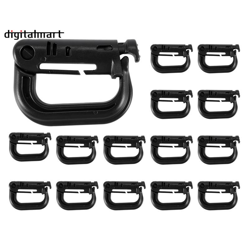 อเนกประสงค์ D-Ring พลาสติก Carabiners ล็อค Carabiners คลิปสําหรับ Molle ...