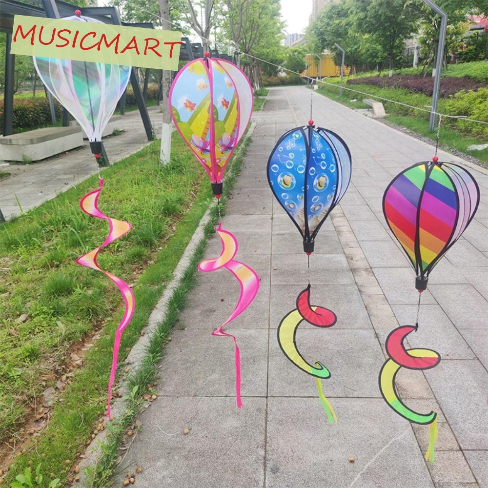 Musicmart Garden Wind Spinners,แขวนสีสัน Hot Air Balloon Wind Spinner ...