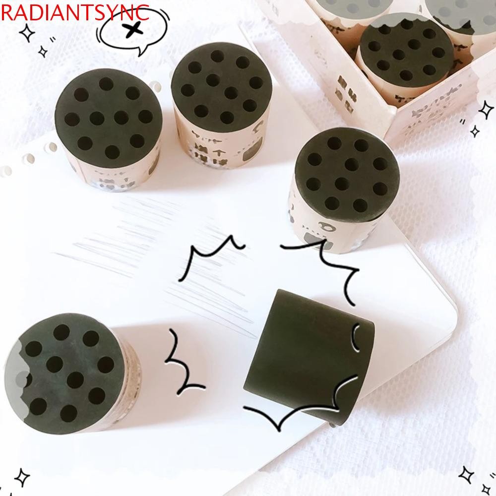 Radiantsync 5 ชิ้นยางลบรูปร่าง Briquette, Kawaii Mini ดินสอยางลบ,ตัวเลขสีดําการ์ตูนไม่มีความ ...