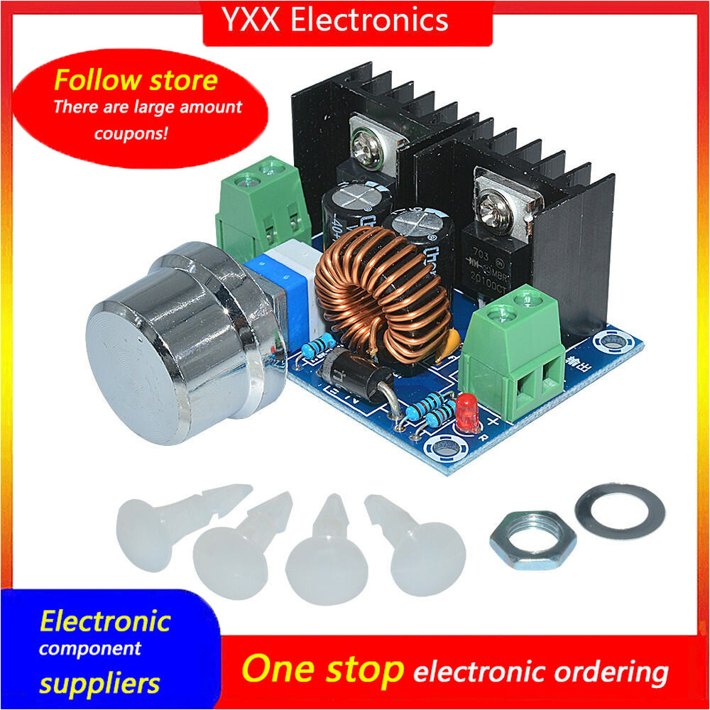 Max 8A 200W XH-M401 XL4016 DC เป็น DC Step Down Buck Converter PWM แหล่งจ่ายไฟ 4-40V ถึง 1.25 ...