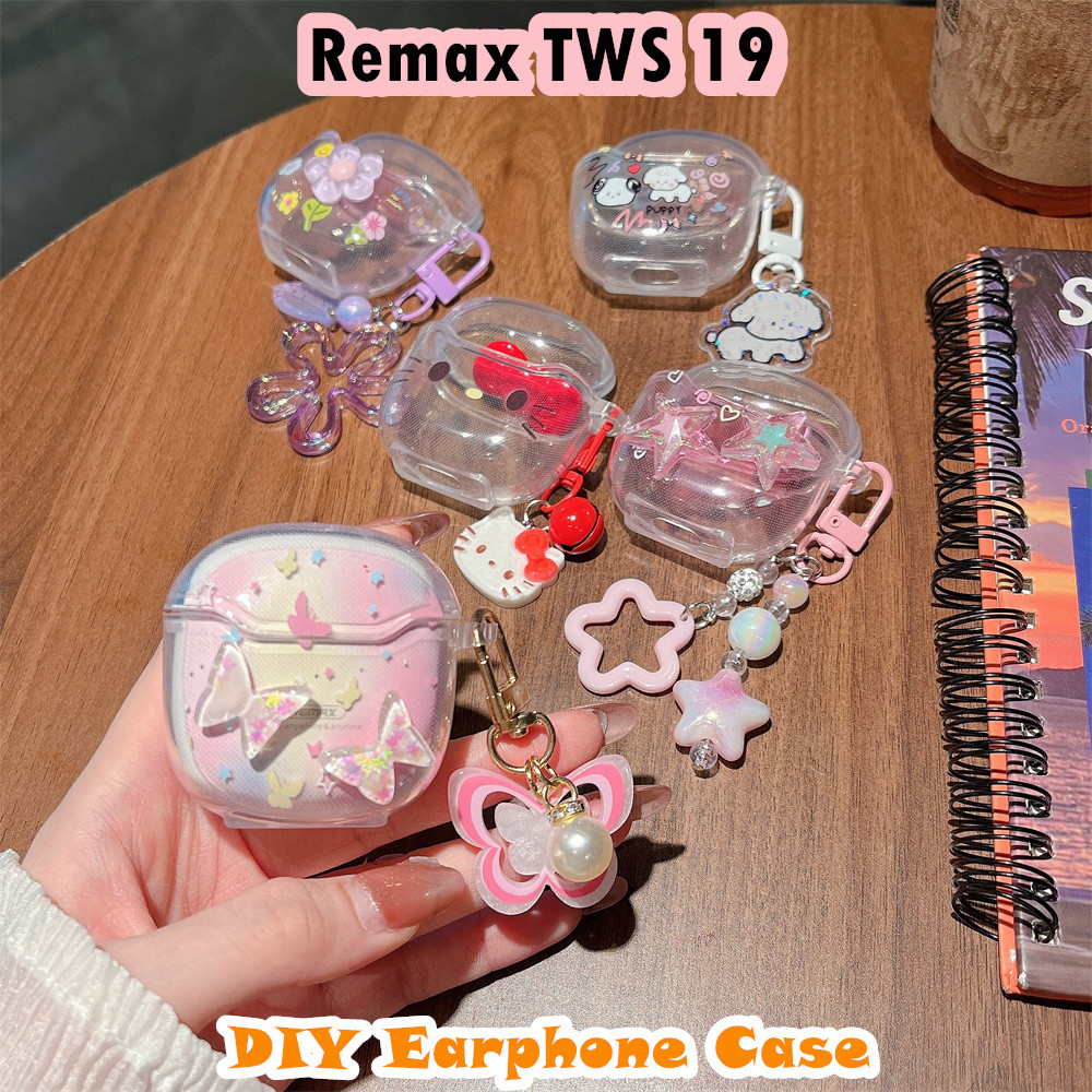 คุณภาพสูงสําหรับ Remax TWS 19 Casing Case Soft Silicone Headphone Case ...