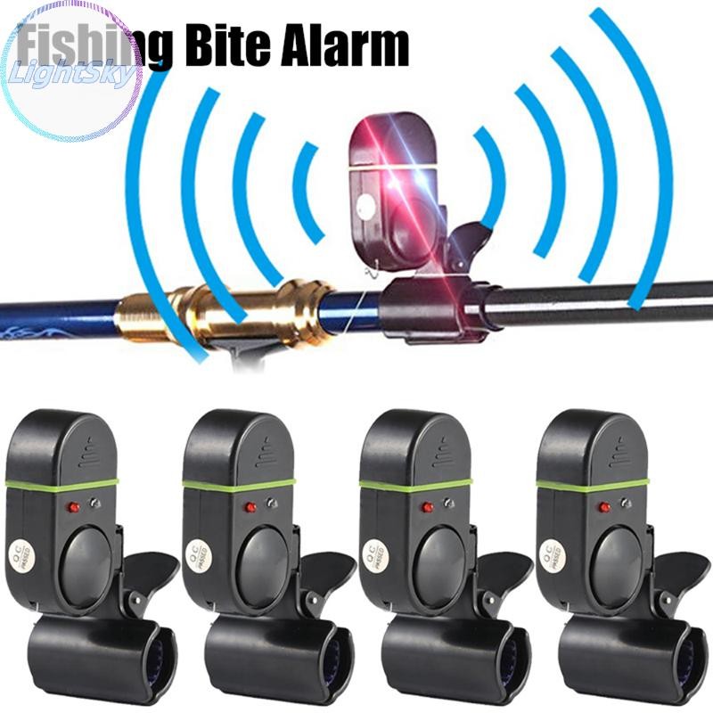 Lightsky Fishing Alarm Fish Bite Lure Alert Alarm Sound Bell ไฟ LED ตัว ...