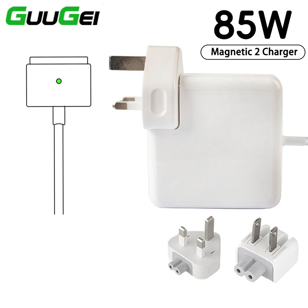 Guugei 85W Fast Charger Magnetic 2 สายชาร์จแล็ปท็อปอะแดปเตอร์ชาร์จไฟ UK ...
