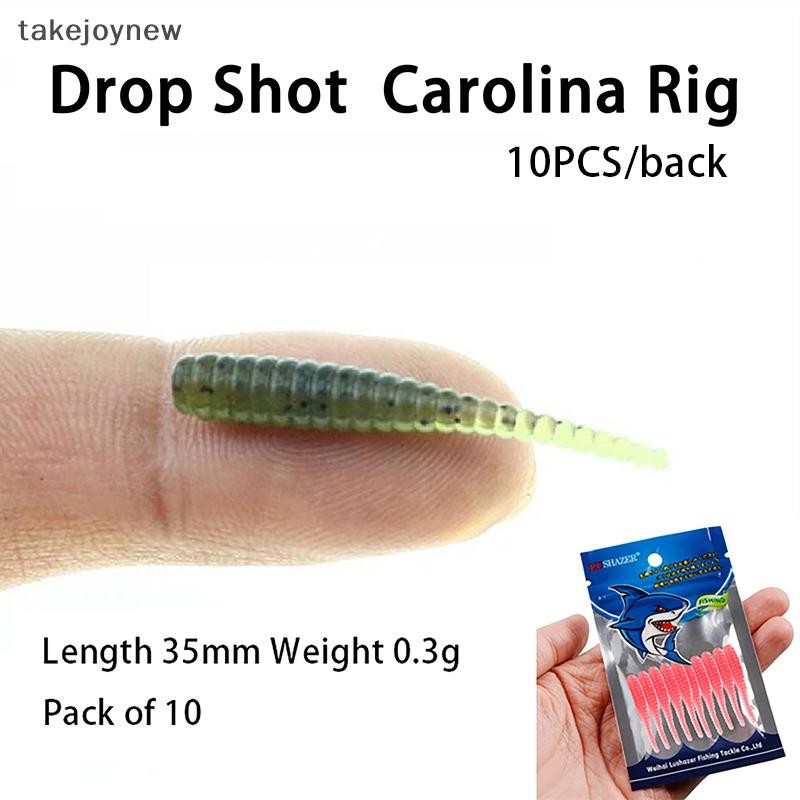 [takejoynew] 10 ชิ้น 35 มิลลิเมตร 0.3 กรัม Lua รากตกปลาเหยื่ออ่อนเกลียวเหยื่ออ่อนมินิหนอนนุ่มตรง ...