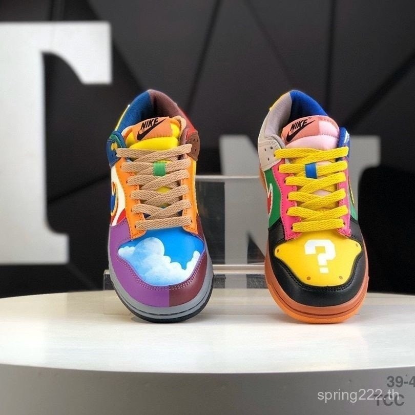 NK Mario SB Zoom Dunk วิดีโอเกมต่ำธีมมาริโอชายและหญิงรองเท้าต่ำ x0gj ...