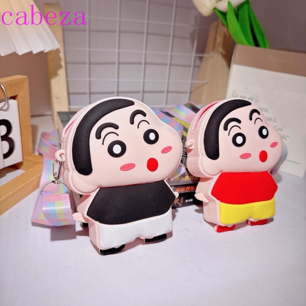 Cabeza Capybara กระเป๋าสะพาย,ซิลิโคน Kawaii Crayon Shin-chan ตุ๊กตา ...