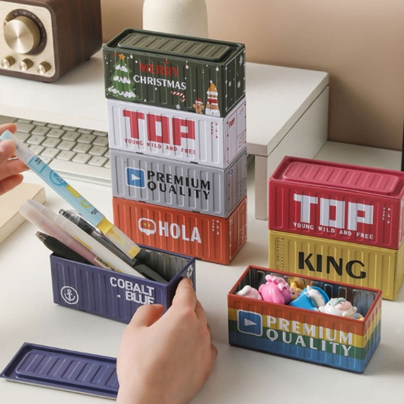 Winu Tinplate คอนเทนเนอร์กล่อง Modern Home Decoration Storage Solution ...
