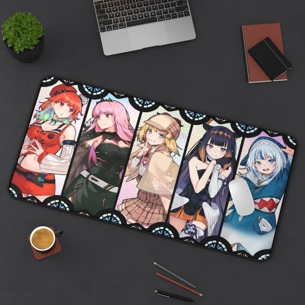แผ่นรองเมาส์ English Desk -Myth- Hololive Mat | แผ่นรองเมาส์อนิเมะ ...