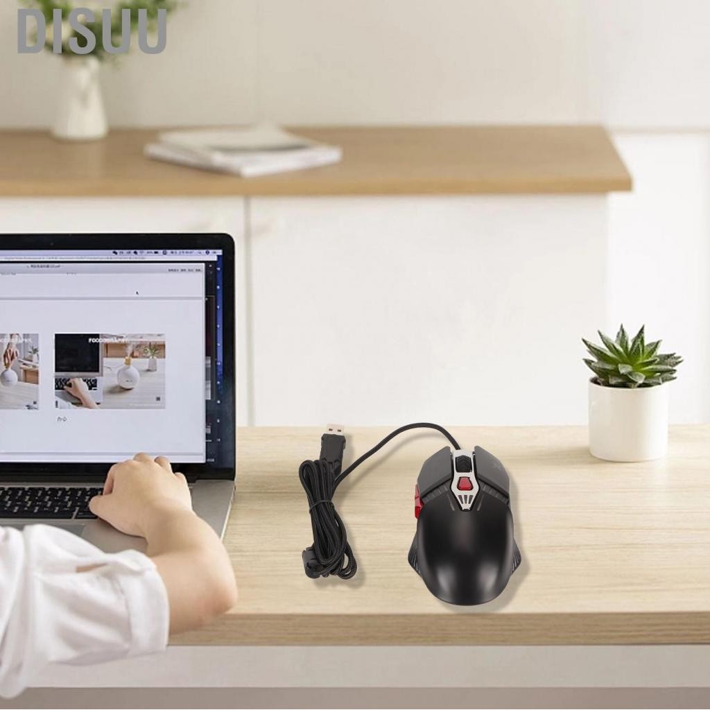 Disuu RGB Gaming Mouse Switchable DPI USBการเชื่อมต่อที่รวดเร็วDIY ...