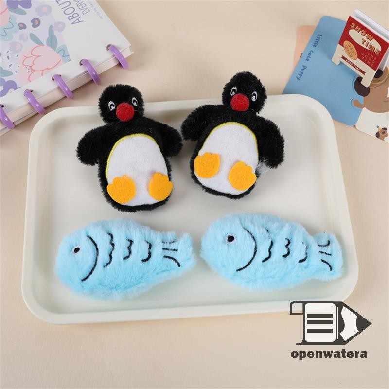 Goodgirlm1 การ์ตูนน่ารัก Penguin Fish Companion ตุ๊กตาตุ๊กตาของเล่น ...