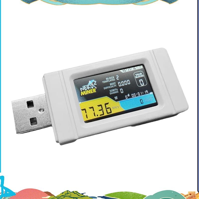 Nerdminer USB Miner 77KH/S หน้าจอสี BTC Solo Lottery Mining Miner Mini ...
