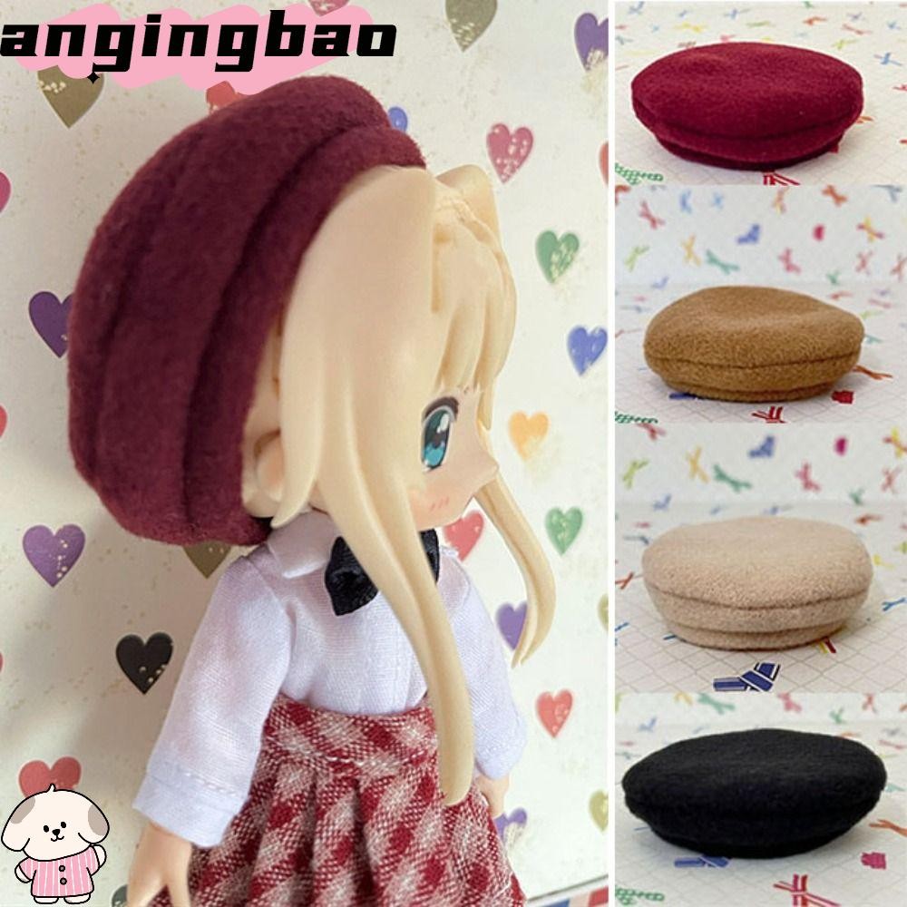 Angingbao ตุ๊กตาเสื้อผ้าอุปกรณ์เสริม,มาถึงตุ๊กตาแฟชั่น Beret หมวก, 5 สี DIY ของเล่น 1/11 OB11 ...