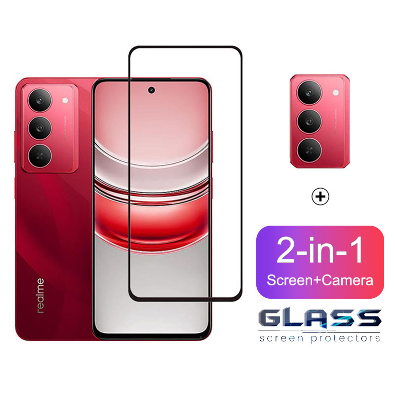 Realme 14x5Gกระจกนิรภัยคลุมทั้งหมดฟิล์มสําหรับRealme 13 12 11 10 9 8 7 ...
