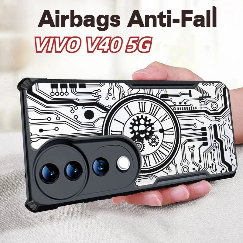 กันกระแทก Clear Mechanical นาฬิกาแผนภาพกรณี Vivo V60 V50 V40 Pro V40E V30E V30 Lite V29 V29E ...