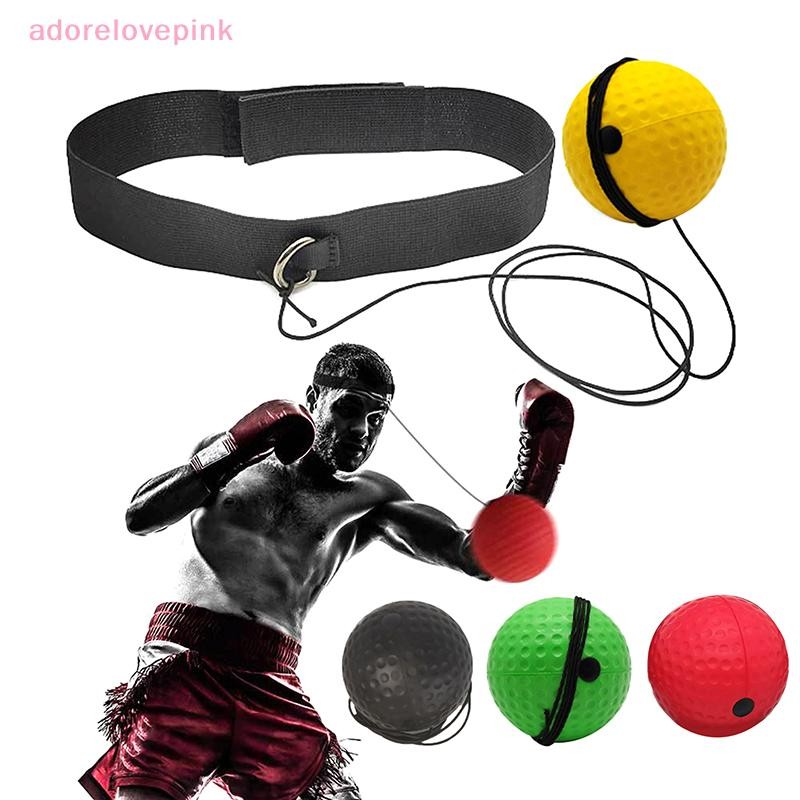 Adorelovepink Boxing Speed Ball Head-mounted PU Punch Ball MMA Sanda ...