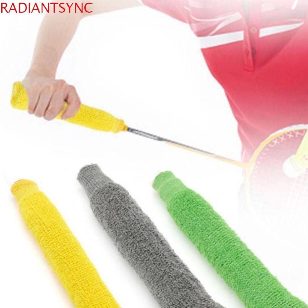 Radiantsync เบ็ดตกปลาฝาครอบมือจับ, Skidproof Anti Slip แบดมินตัน Racquet ผ้าเช็ดตัวมือ, Handle ...