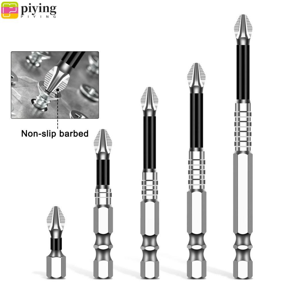 PIYING Driver Bit, Strong Magnetic ความแข็งสูง Impact Phillips ไขควงบิต ...