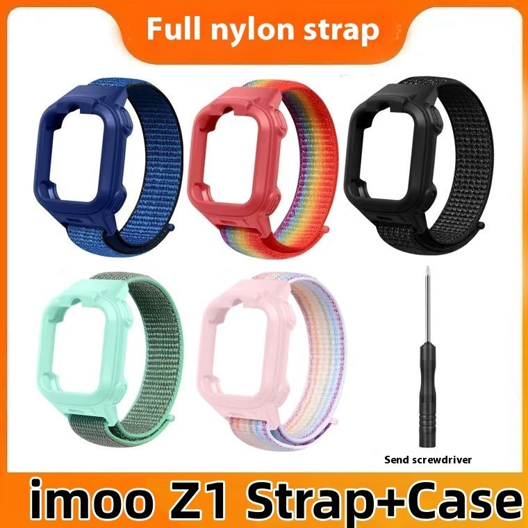 imoo Z1 สายคล้องคอ + ในกรณีไนลอน ป้องกันนาฬิกา Imoo Z1 + เคส Imoo สาย ...
