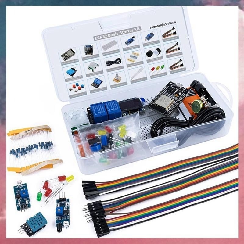 Makerlab ESP32 Basic Starter Kit ชุดการเรียนรู้การพัฒนา WiFi IOT พร้อมโครงการ PDF และรหัส（Maker ...