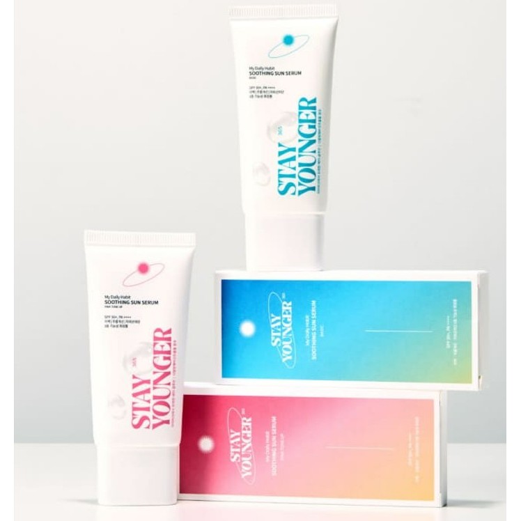 [สีเขียวเทรนด์] STAY YOUNGER 365 SOOTHING SUN SERUM | Shopee Thailand