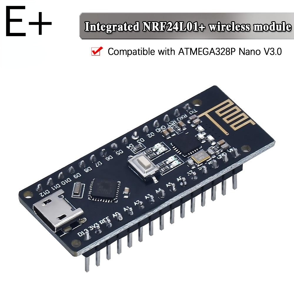 Nano V3.0, Micro USB Nano Board ATmega328P QFN32 5V 16M CH340 สําหรับ Arduino ,พร้อม NRF24l01+,2 ...