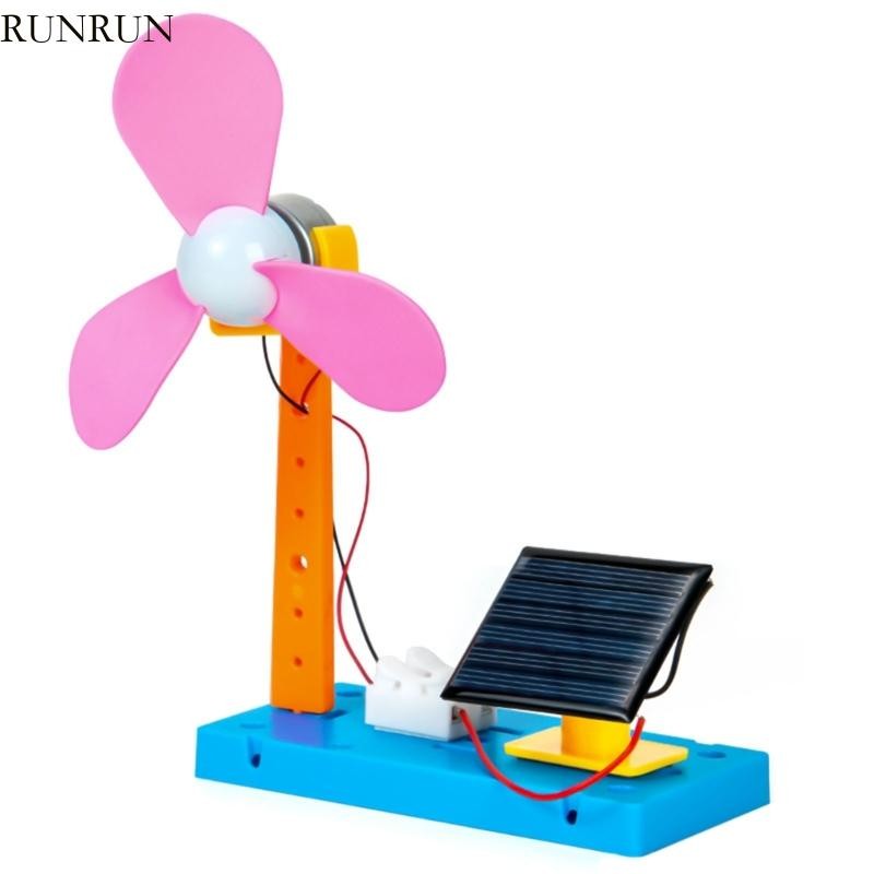 Run Sun Powered Fan Model Assembly Toy STEM Science Toy for Kid Age 8 ...