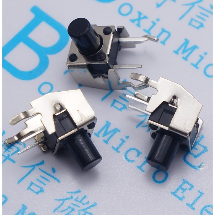 Tact Switch 6 * 6 * 8 พร้อมวงเล็บเหล็กโค้งเท้า Push ปุ่มสวิทช์ 6X6X8 ...