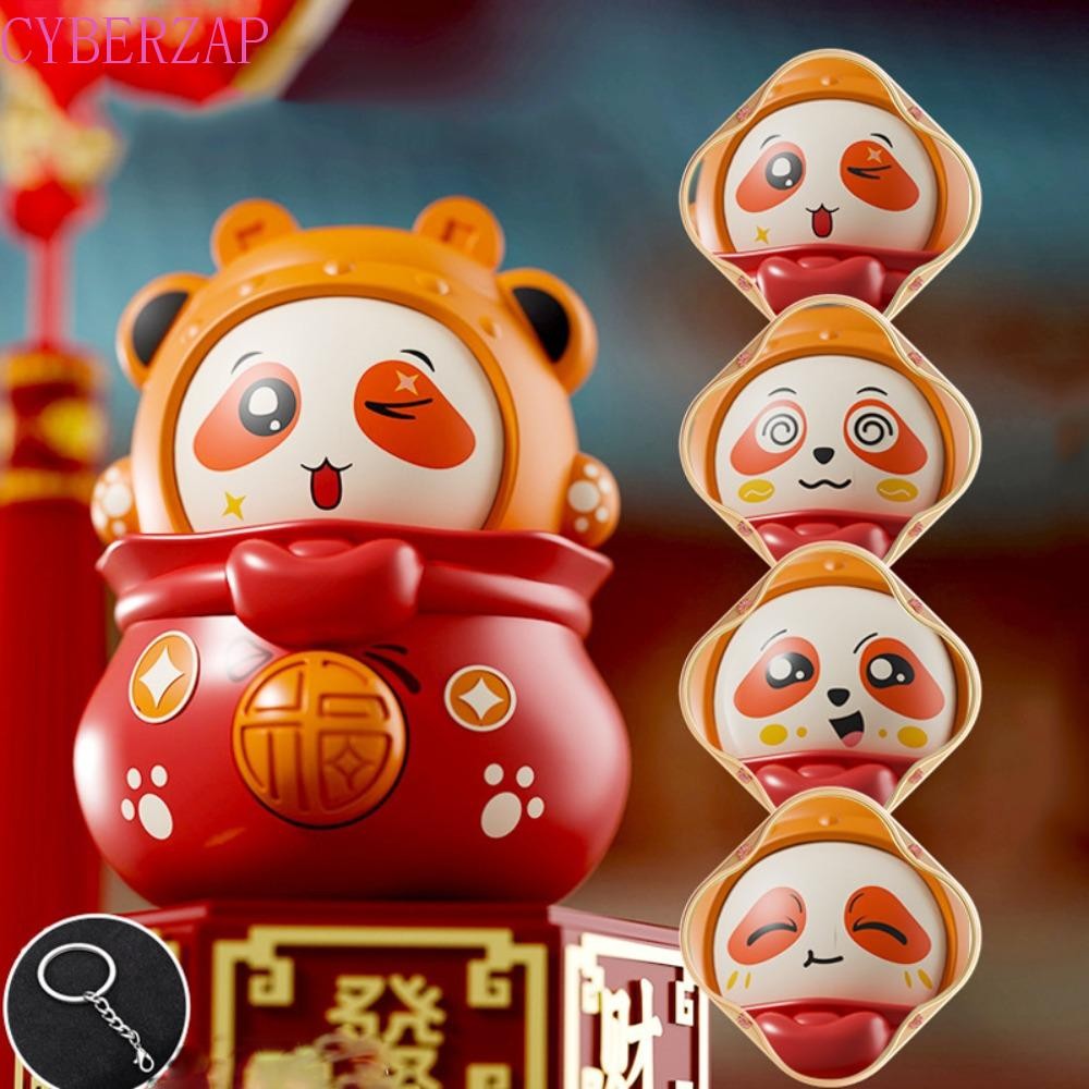 Cyberzap พวงกุญแจตุ๊กตาเปลี่ยนหน้า, Panda God of Wealth Face เปลี่ยนของ ...