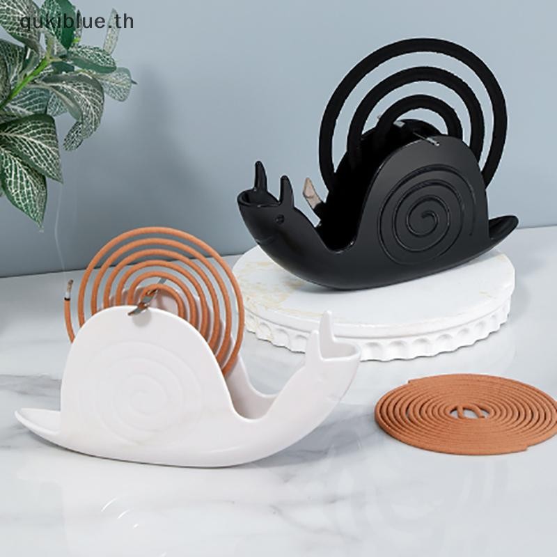 Qukiblue.th 1PC Snails ยุง Coil ผู้ถือถาดสไตล์นอร์ดิกเกลียวฤดูร้อนวันพลาสติกยุงธูป Rack แผ่นตก ...