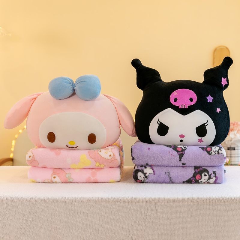 Demon Kuromi หมอนผ้านวม Dual-ใช้ Two-In-One Melody In-Car ข้างเตียง Nap ...