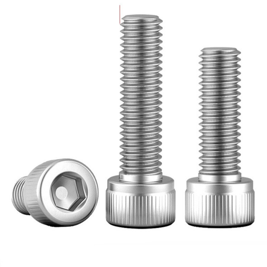 น็อต สกรู หัวจม สแตนเลส 304 เกลียวมิล ตลอด หยาบ / Hex Socket Head Cap ...