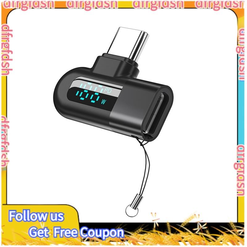 D&FElough 6a จอแสดงผลดิจิตอลประเภท C ถึง Type C อะแดปเตอร์ OTG สําหรับ ...