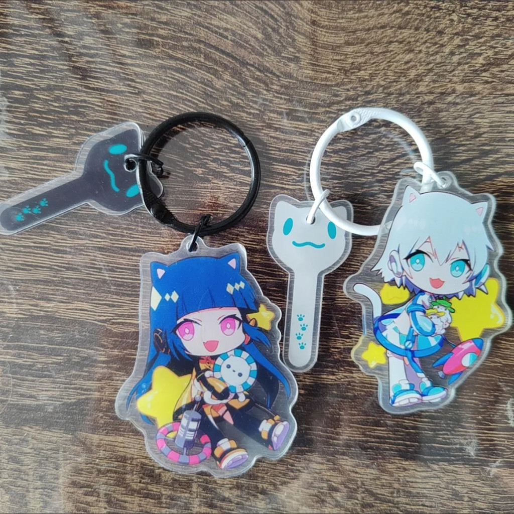 Maimai อะนิเมะพวงกุญแจผู้หญิง Shama อะคริลิค Key Chain Man การ์ตูนแหวน ...