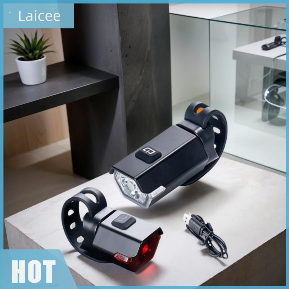[Laicee.th] ชุดไฟหน้าและหลังสำหรับจักรยาน พร้อมไฟฉุกเฉิน | Shopee Thailand