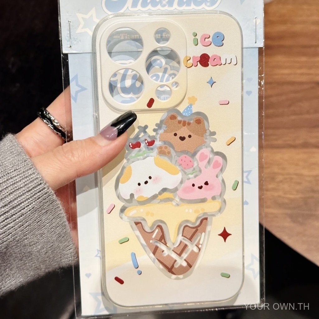 ปาร์ตี้ไอศครีมลูกสุนัขสำหรับ iphone15/14เคสโทรศัพท์กันกระแทก12 ...