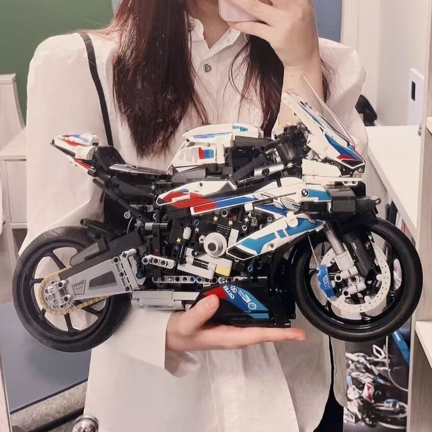 Building Blocks BMW M1000RR รถจักรยานยนต์ผู้ใหญ่บล็อกตัวต่อขนาดใหญ่รุ่น ...